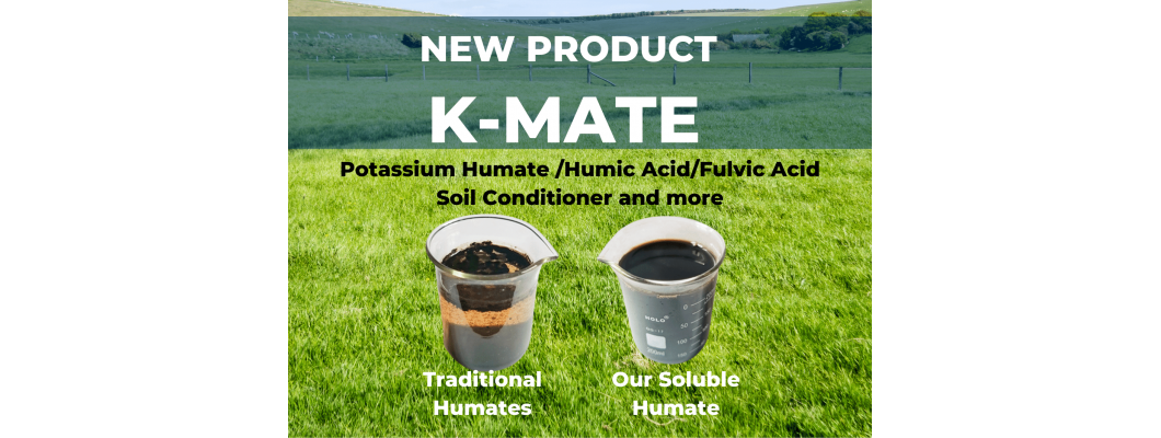K-Mate - enhance soil health with potassium humate (humic acid)