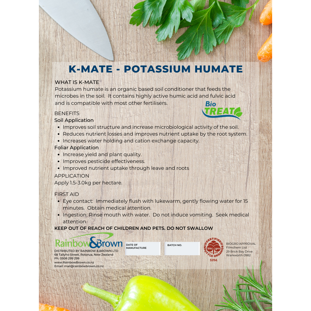 Potassium Humate | Humic Acid | BioGro Soil Conditioner