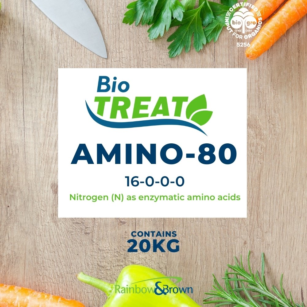 Amino-80 Organic Nitrogen Fertilizer 80% Amino Acids - Biostimulant for ...