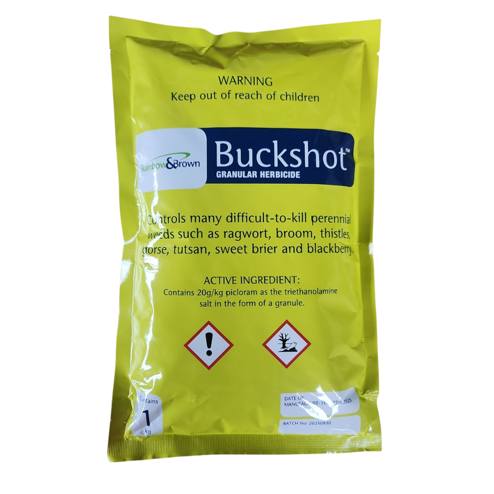 BUCKSHOT: Targets scattered broadleaf weeds in pasture