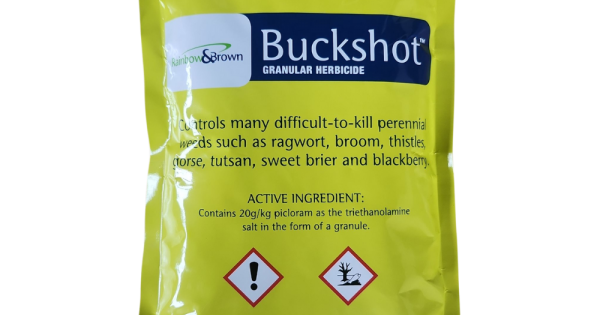 BUCKSHOT: Targets scattered broadleaf weeds in pasture