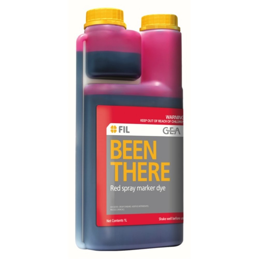 Been There - Red spray marker dye. See where you have sprayed.